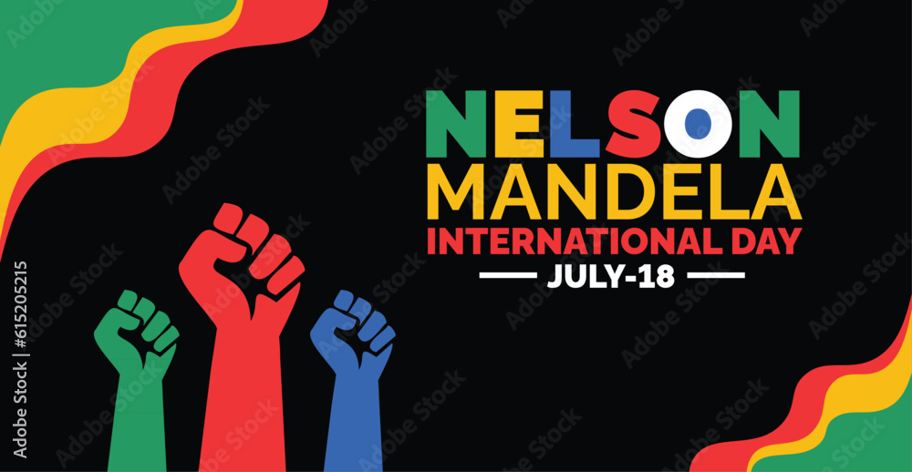 Nelson Mandela International Day background, banner, poster and card ...
