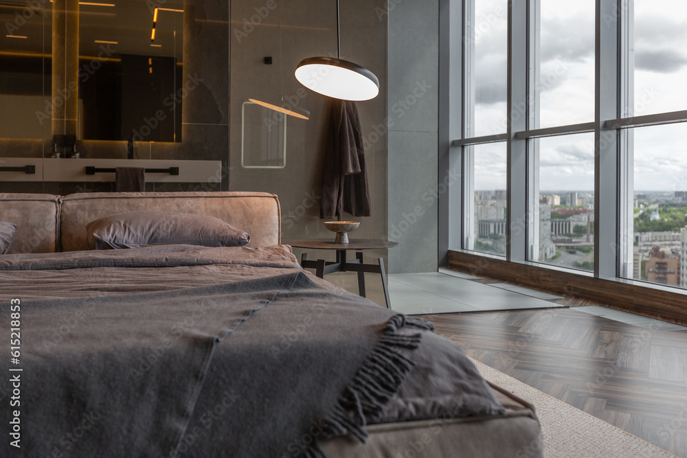 cool expensive interior design of room in prestigious luxury hotel with ...