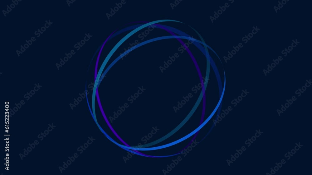 Video Stock Frame for copy space. Background circling circles, titles ...