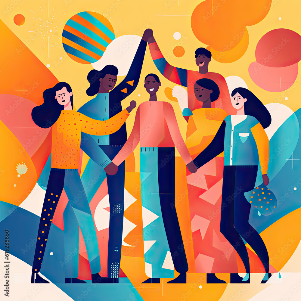 abstract Celebrating diversity and inclusivity in teamworks at the ...