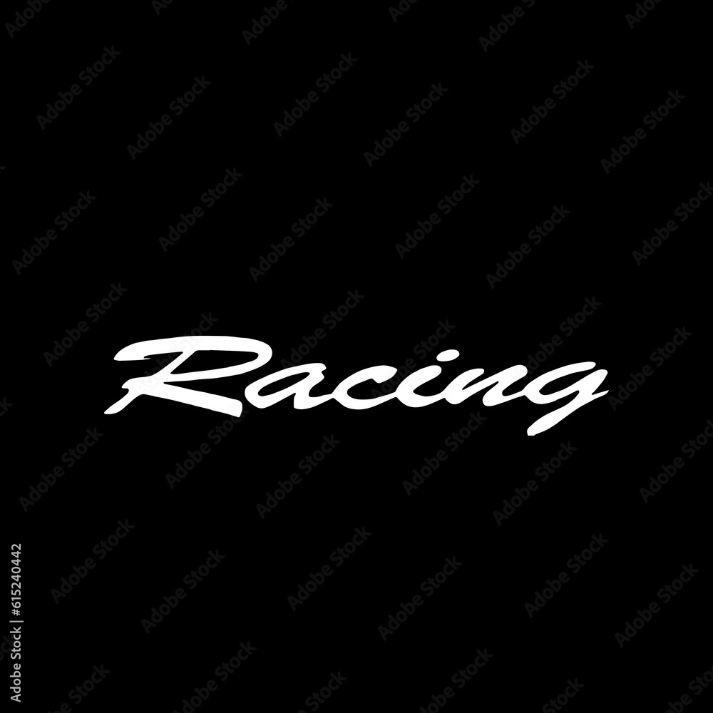 Racing lettering vector graphic apparel clothing prints eps svg png ...