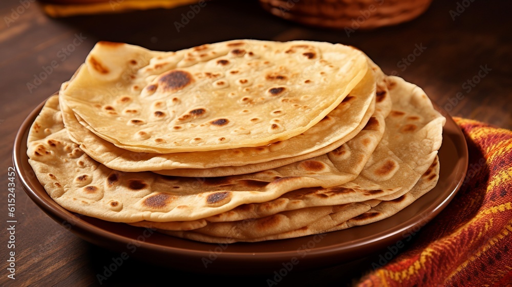 Flaky Delights: Chapati, a Kenyan Culinary Masterpiece Stock ...