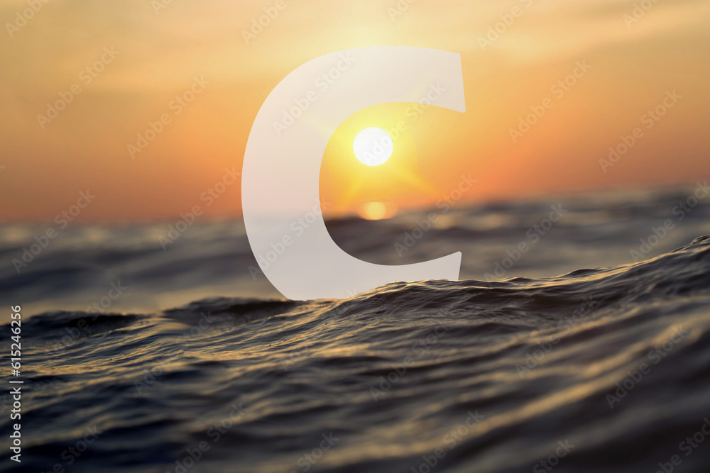 Discover a spellbinding sight as the letter "B" finds its aquatic home ...