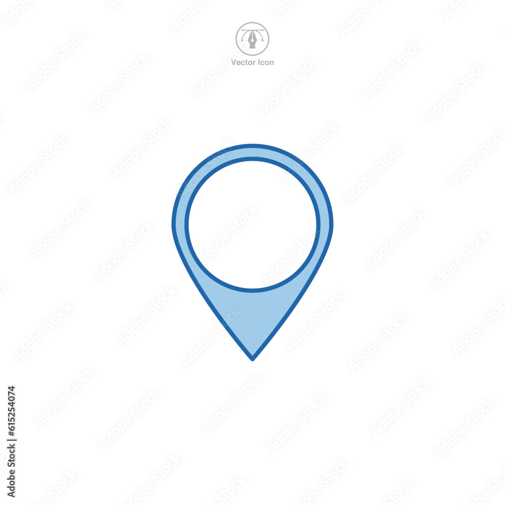 A Vector Illustration Of A Location Pin Icon Effectively Visualizing a-vector-illustration-of-a-location-pin-icon-effectively-visualizing