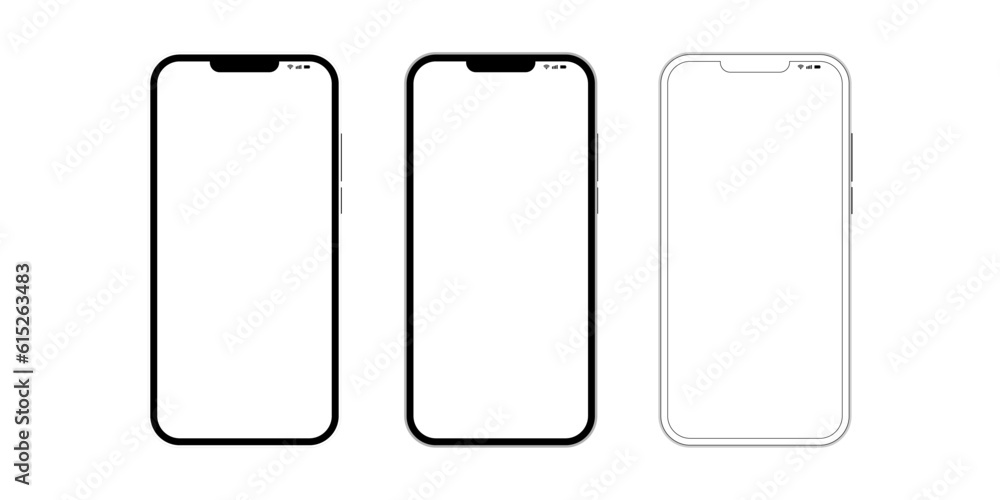 Realistic Smartphone. Mockup UI UX for presentation templates. cell ...