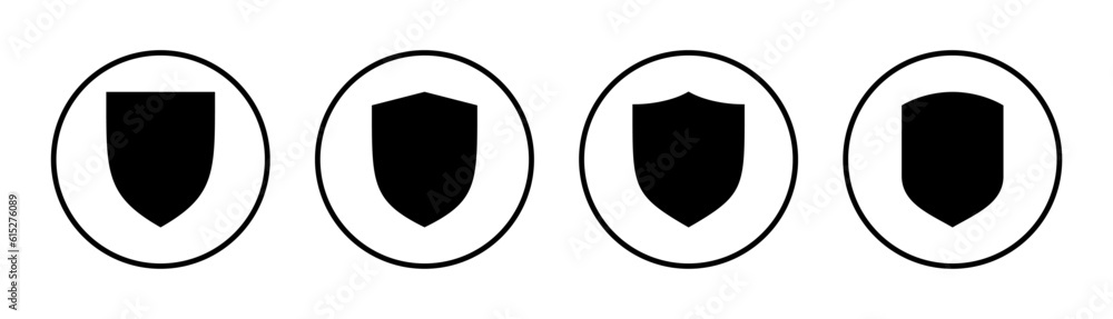 Shield icon set illustration. Protection icon. Security sign and symbol ...