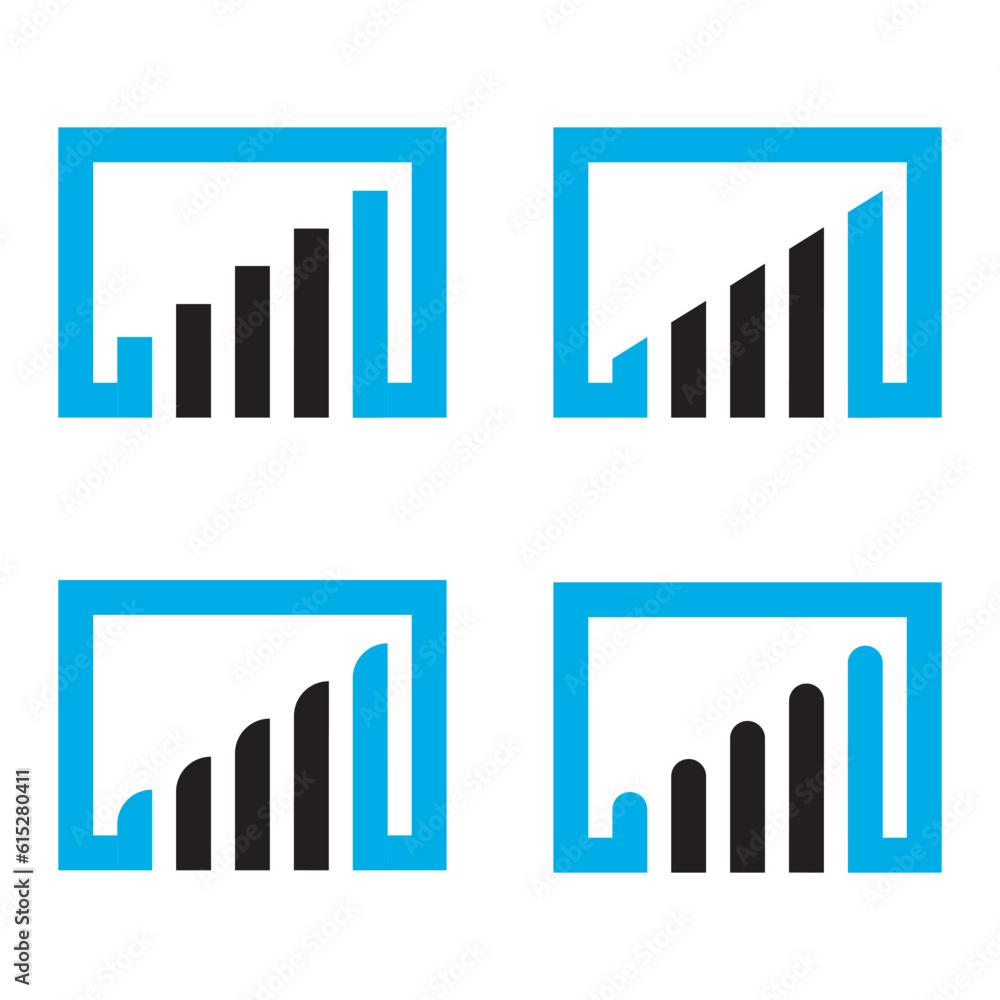 lines circle eye modern insight logo symbol icon, blue linear bright ...