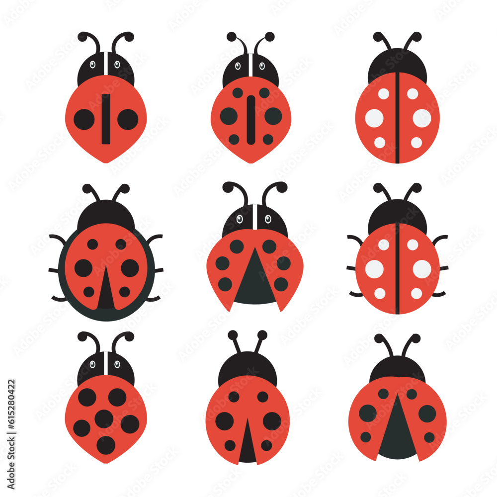 ladybug logo design, Ladybug logo vector. Insect design. Minimalist ...