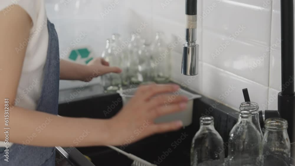 Net Zero waste go green eco people save the planet earth wash rinse ...