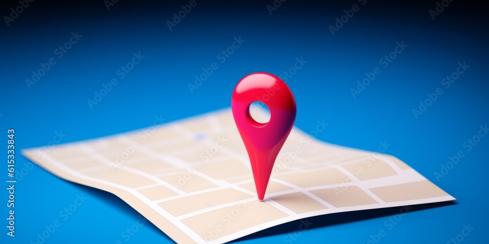Red Pin GPS location symbol icon sign maps. Place Business location ...