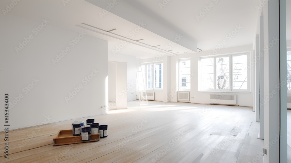 Home refurbishment project. Improving and renovating a living space to ... Home refurbishment project. Improving and renovating a living space to ...
