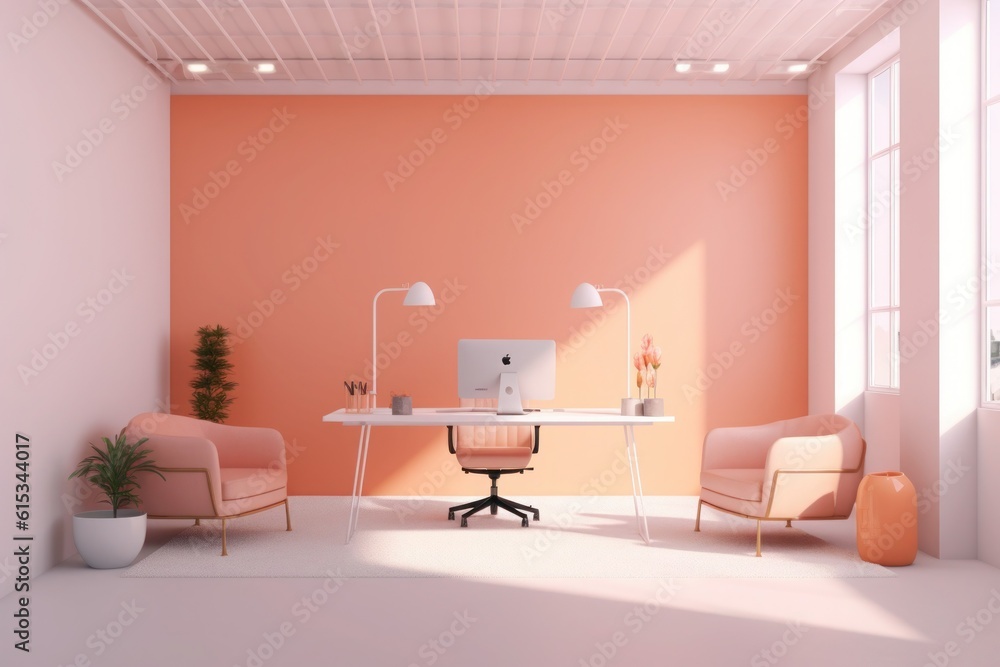 a Modern Simple Interior Office, Ultra Realistic, Less Noise, Empty No ...