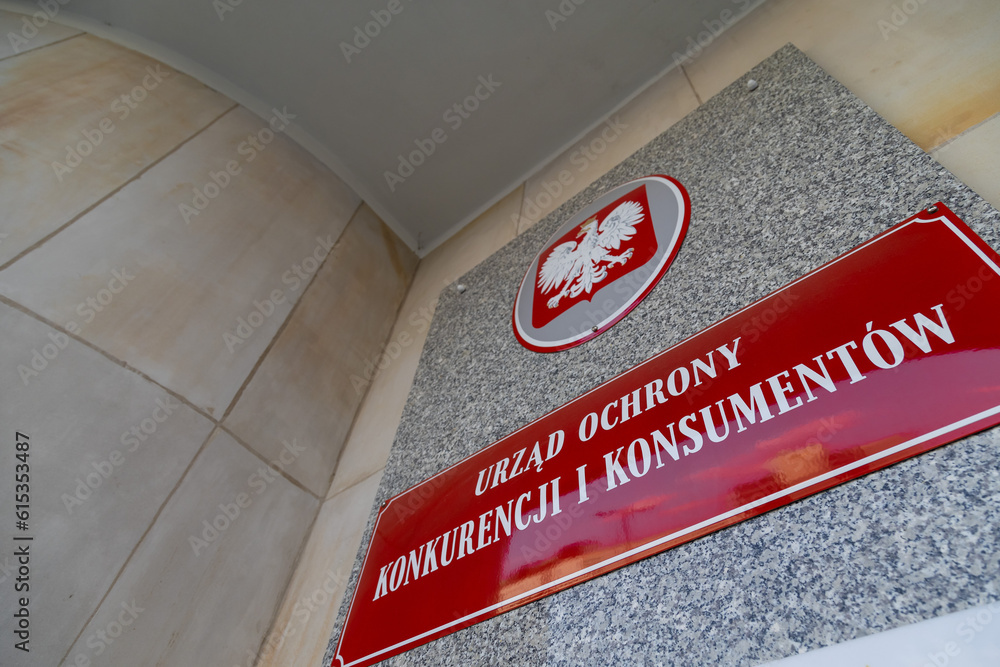 Warszawa, Polska - 20 czerwca 2023: Urząd Ochrony Konkurencji i ...