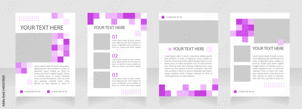 Conference schedule blank brochure layout design. Event program ...