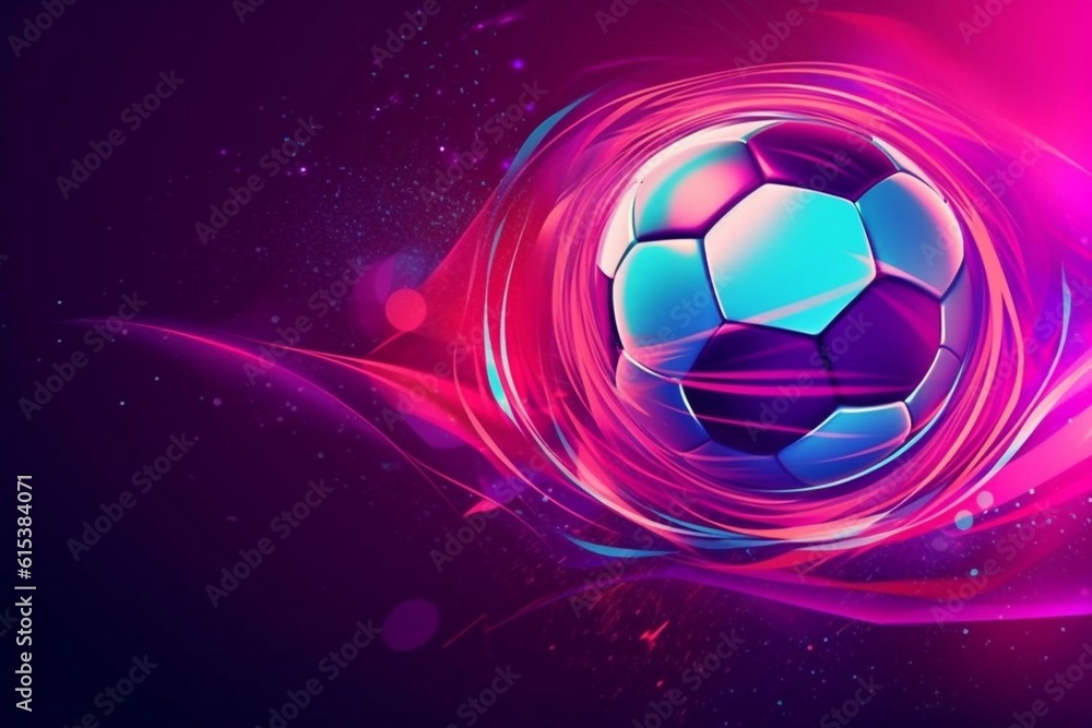 Soccer illustration. Background and template of football game banner ...