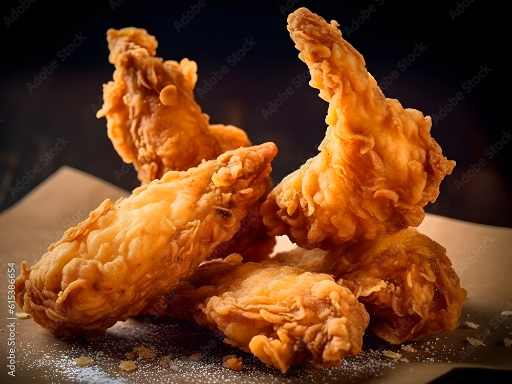 Crispy Fried Chicken, American Fast Food, Crispy and Irresistible ...