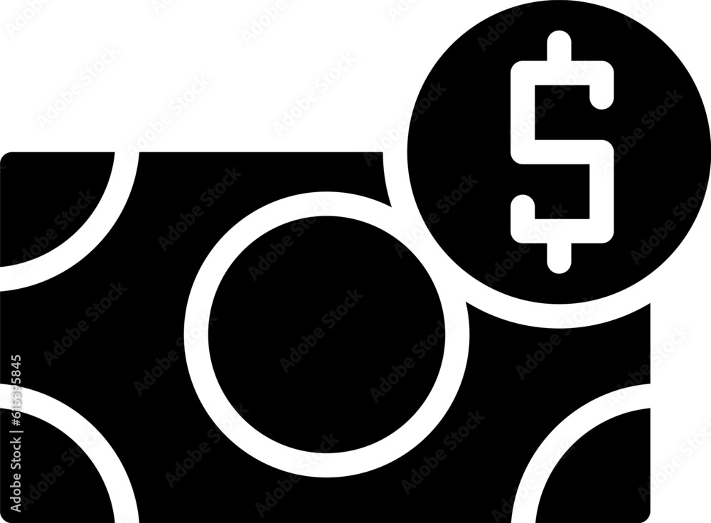 Incoming money black glyph icon. Successful financial operations ...