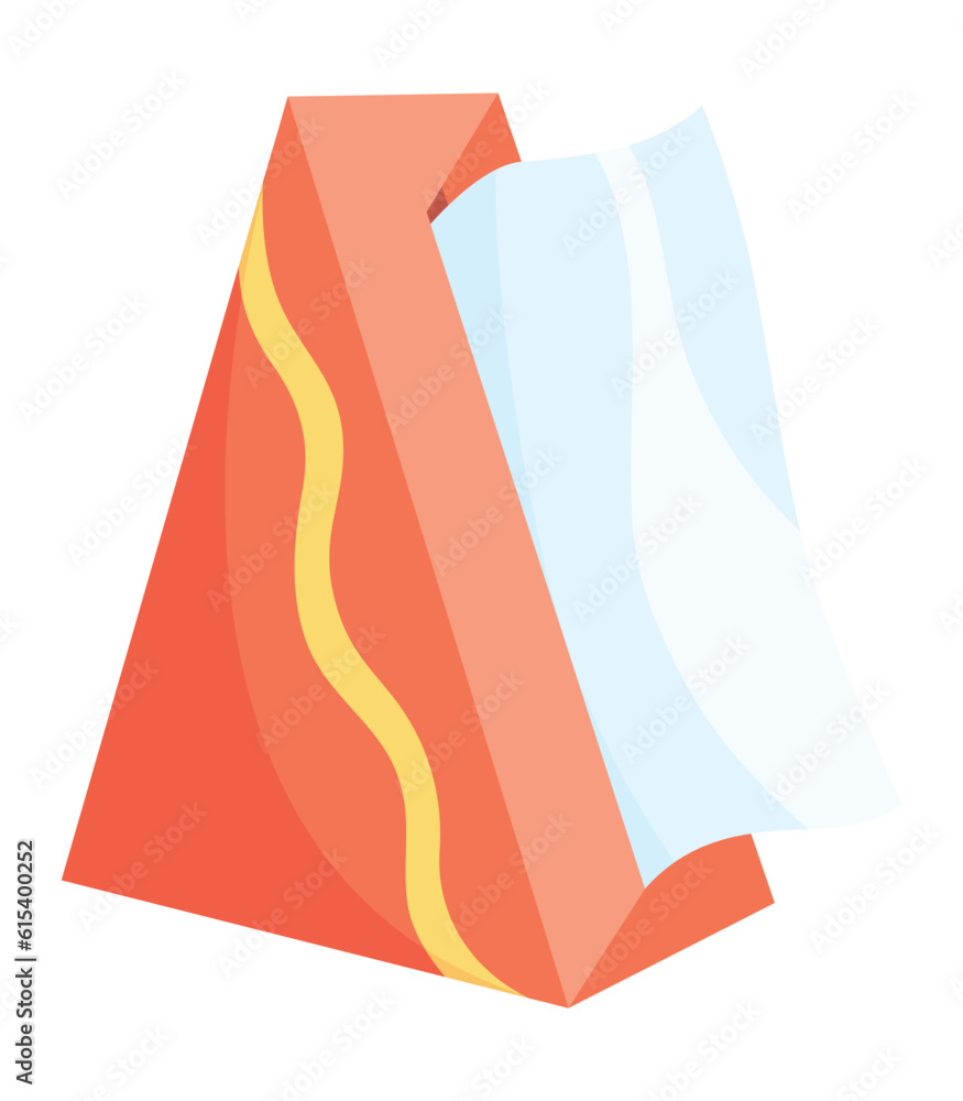 Paper towel icon. Hygiene, toiletries, sanitary concept for banner ...