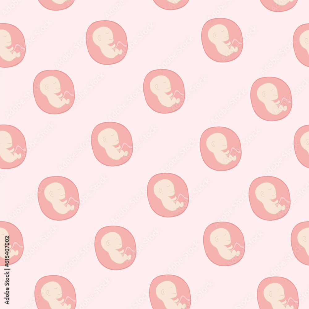 Pattern embryo embryo pregnancy placenta umbilical cord illustration ...