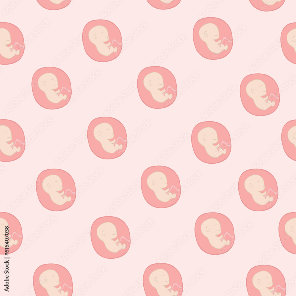 Pattern embryo embryo pregnancy placenta umbilical cord vector ...