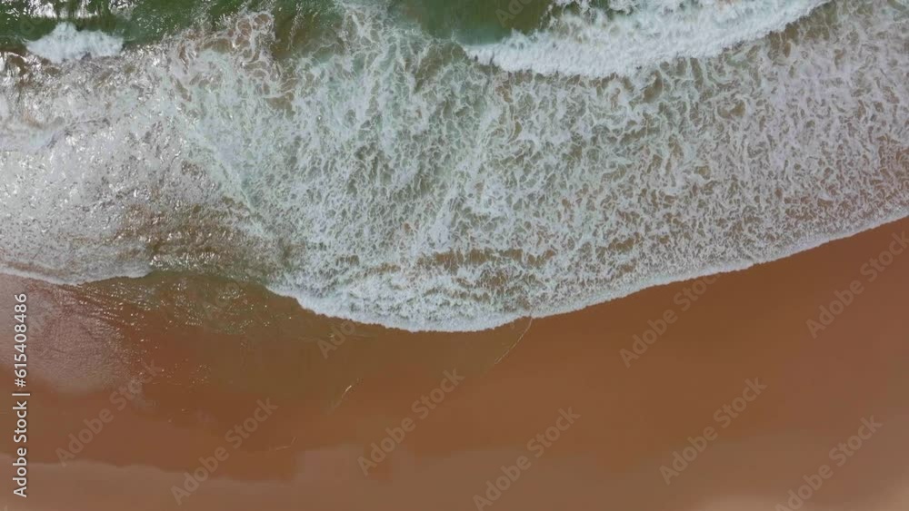 South Africa Still Bay empty beach aerial drone cinematic beach small ...