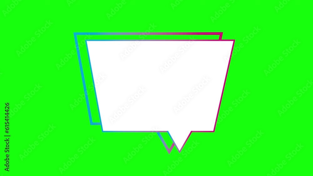 4K Hand Drawn Animated Speech Bubble Design Element. Creative Doodle ...