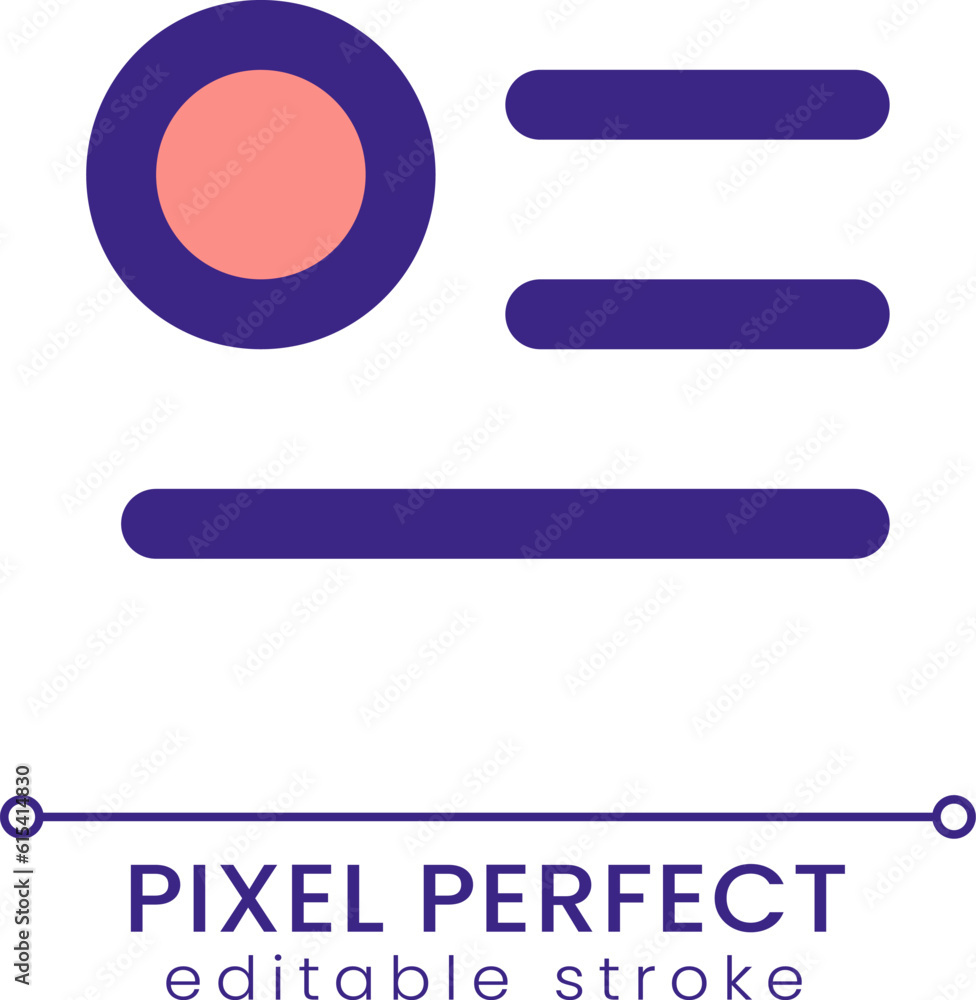 Menu notification pixel perfect RGB color ui icon. Software settings ...