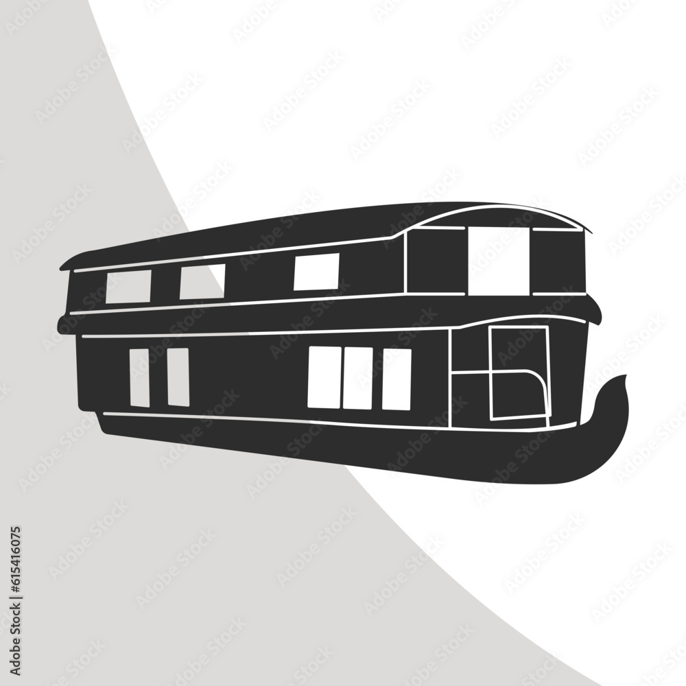 Houseboat SVG, Boat House Svg, Houseboat Clipart, Houseboat Vector ...