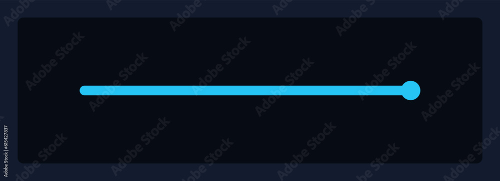 Slider with high level UI element template. Editable isolated vector ...