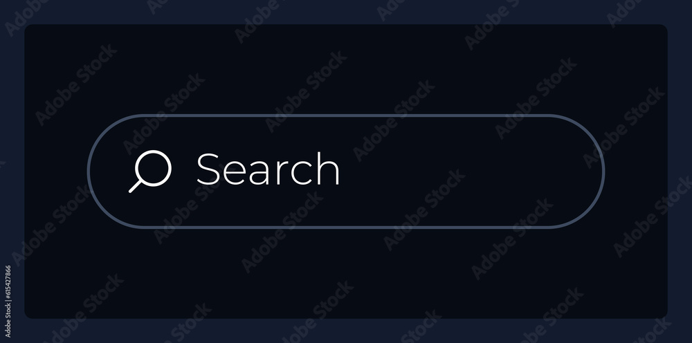 Vetor do Stock: Search bar UI element template. Text field. Editable isolated vector dashboard ...
