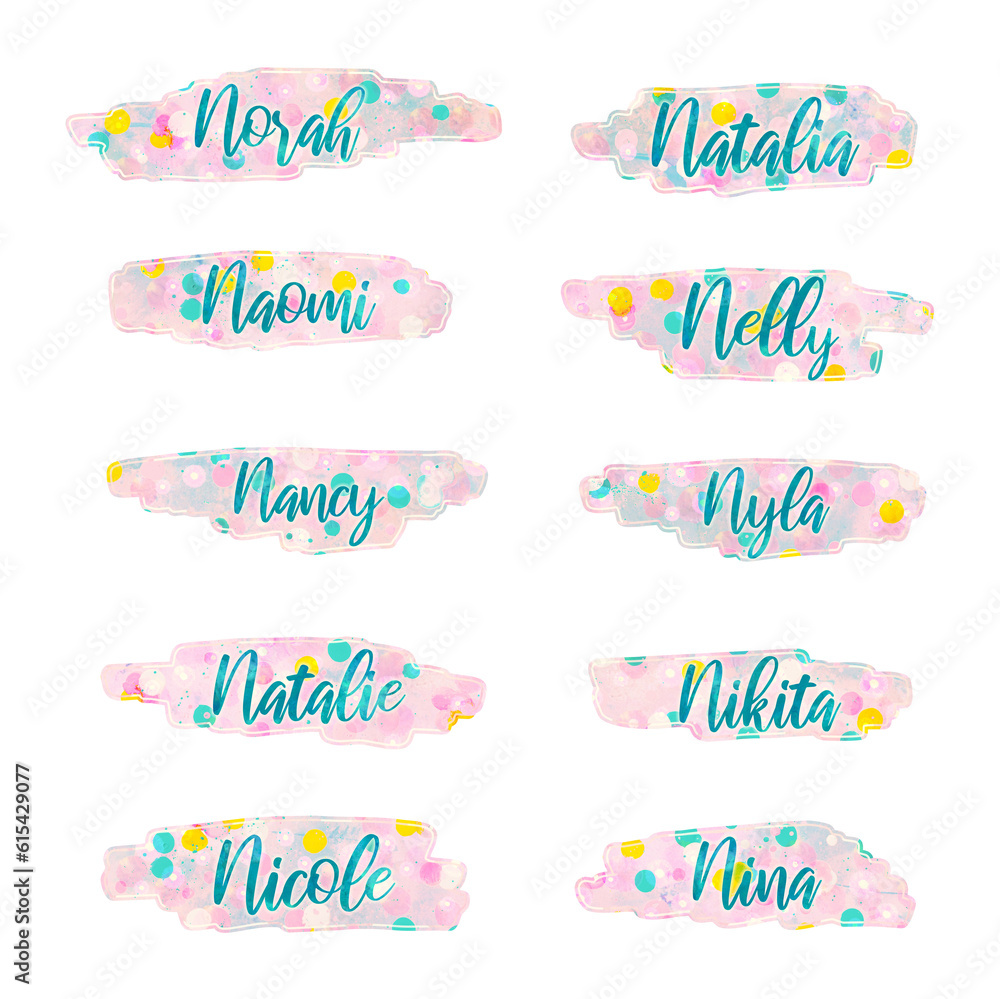 girl names that start with letter N, Norah, Natalia, Naomi, Nelly ...