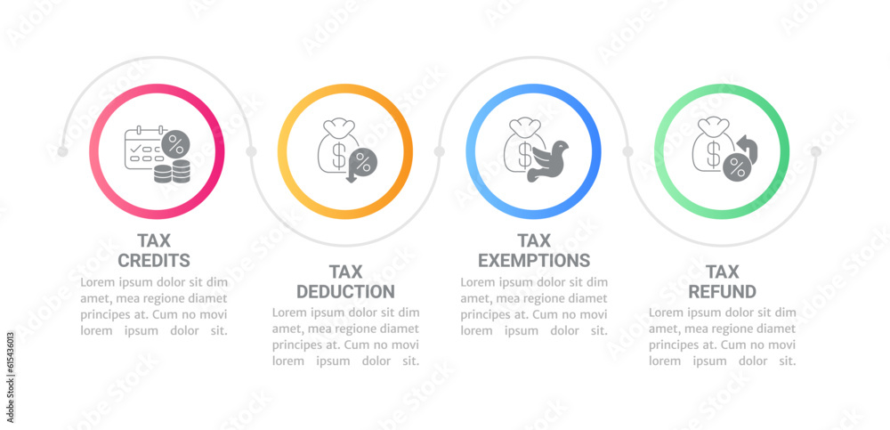 Tax operations infographic chart design template. Financial analysis ...