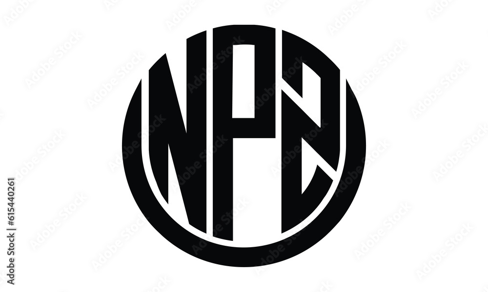 NPZ shield with round shape logo design vector template | monogram logo ...