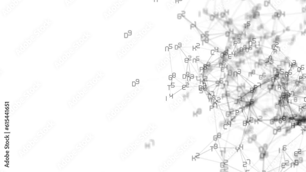 looped animation. generating numbers. the process of generation by ...