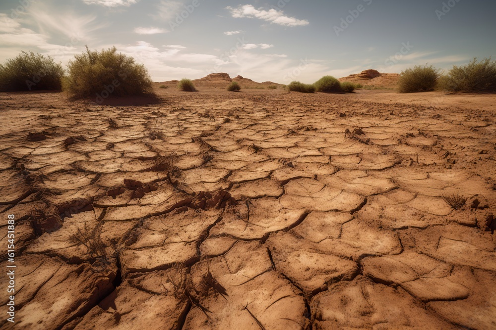 Barren Beauty: The Majesty of Dry Soil in the Desert, dry soil, desert ...