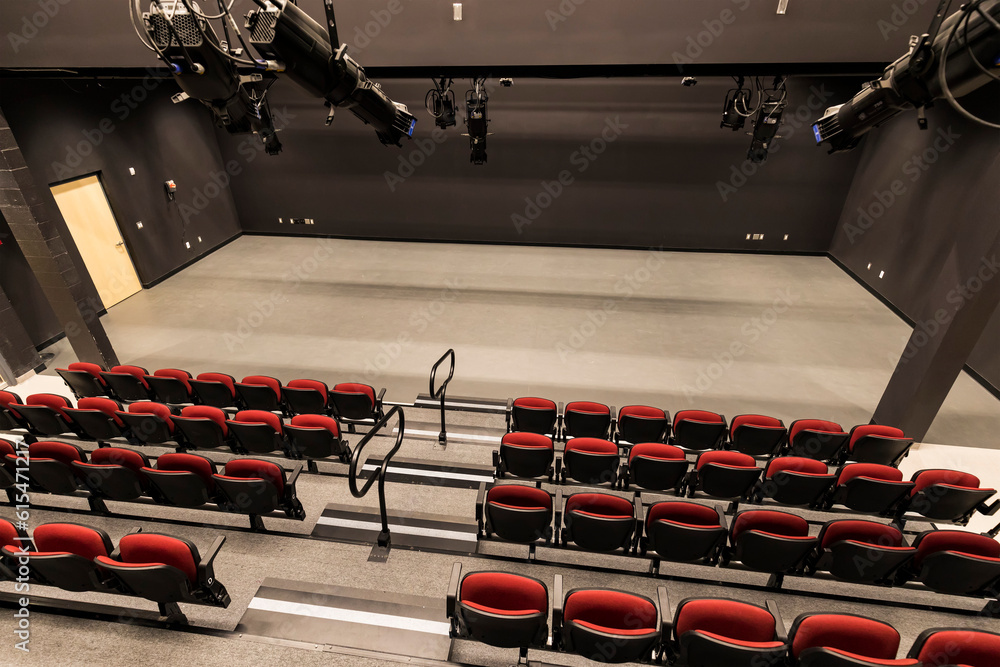 Theatre and stage lighting in a recently renovated and upgraded rural ...