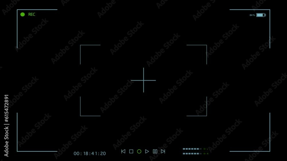 Camera recording screen overlay with alpha channel. Dslr camera frame ...