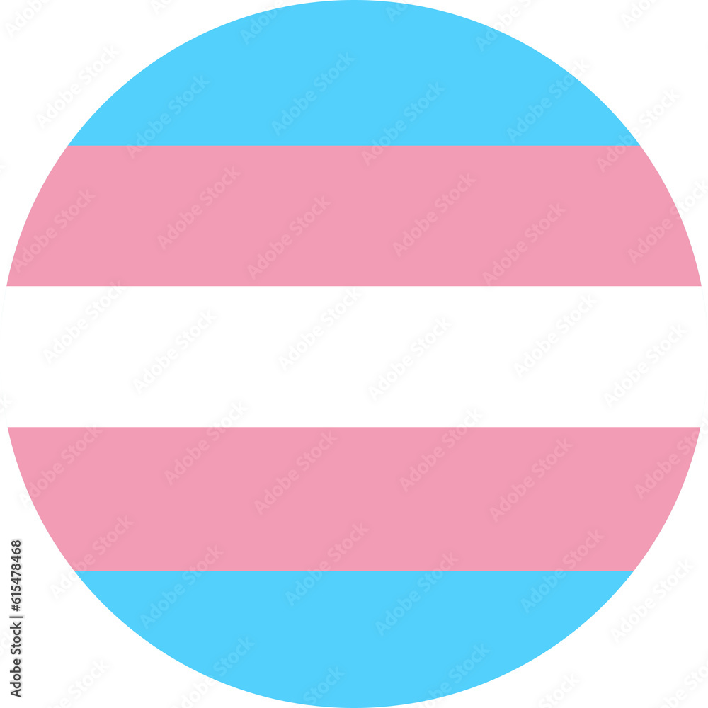 Transgender round flag. Circle Symbol movement lgbt. Element of sexual ...