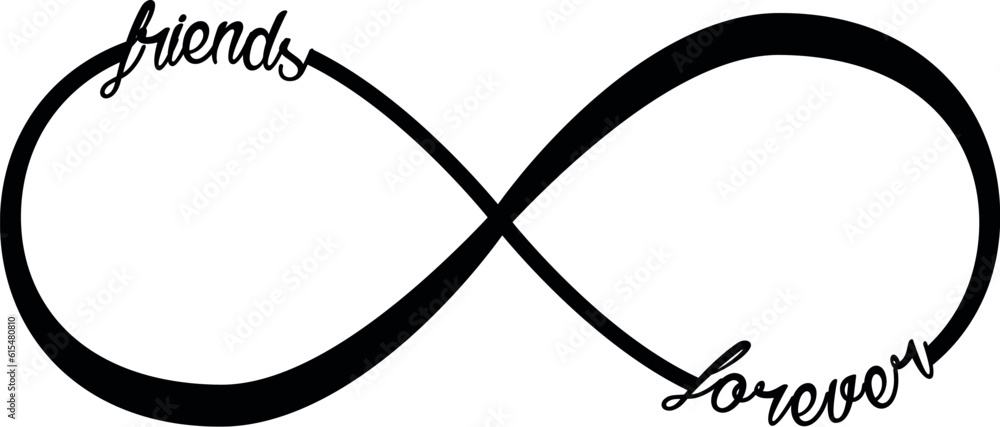 Vetor de Friends Forever Infinity SVG Cut File for Cricut and ...
