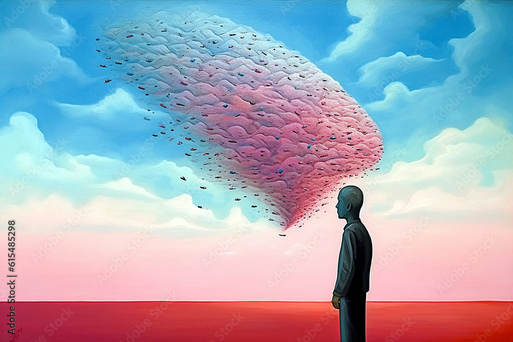 Surreal picture, fantasy. Thoughts and dreams, feelings and emotions ...