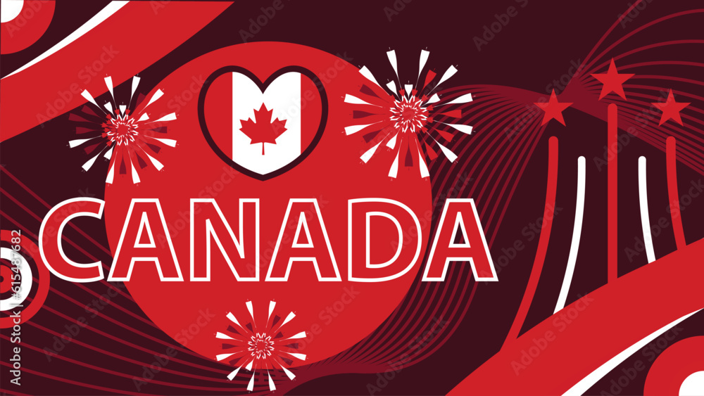 Canada modern vector banner design for celebrating national day. Canada ...