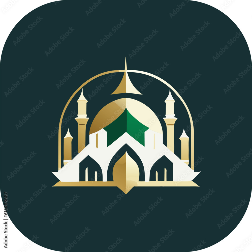 Mosque Modern Logo Design Vector Template, Luxury Muslim logo, Islam ...