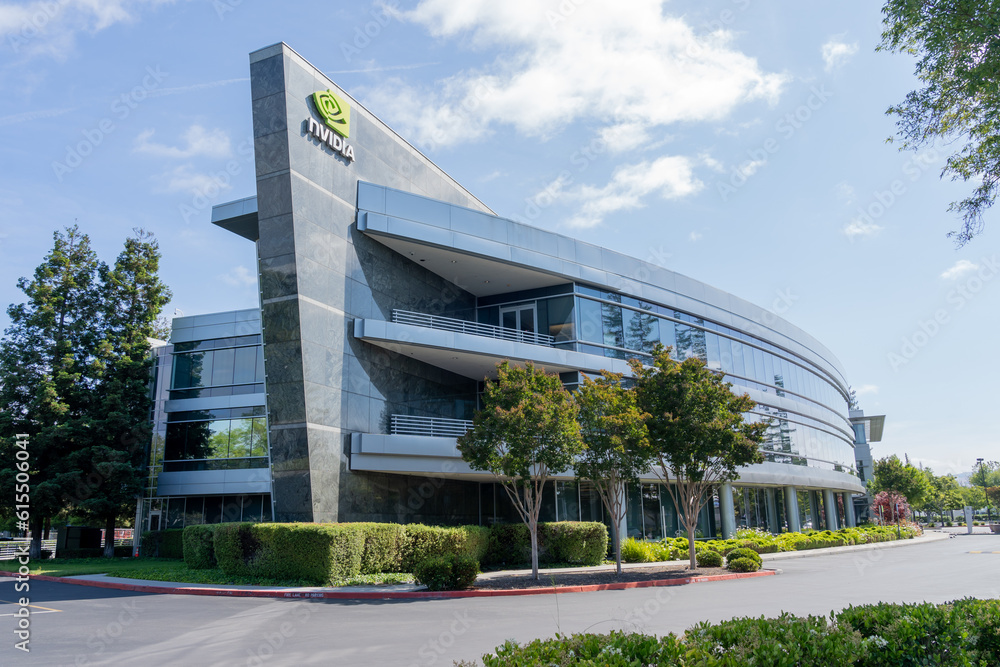 Nvidia headquarters in Santa Clara, California, USA - June 11, 2023 ...