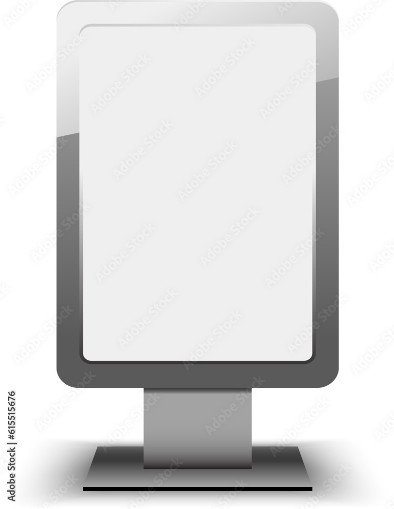 Blank city lightbox template. Blank billboard and outdoor advertisement ...