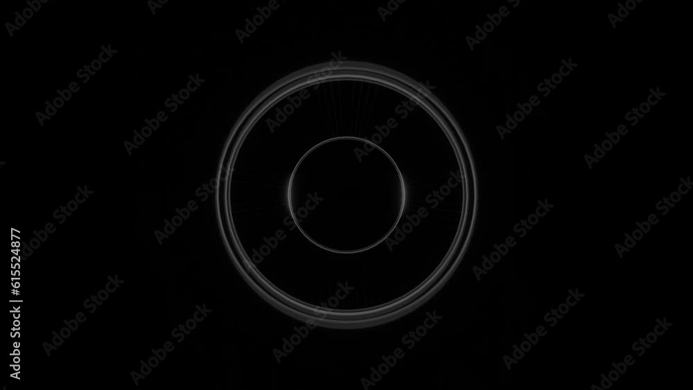 Seamless VJ Loop Abstract Pulsing Ring motion graphic element for background or logo placement ...