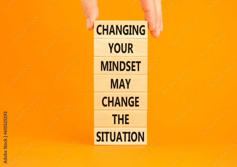 Changing mindset symbol. Concept words Changing your mindset may change ...