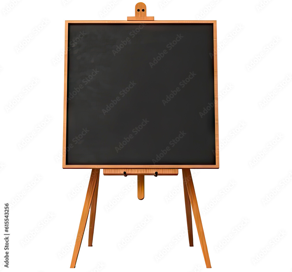 Slate board with wood frame on transparent background. Stock Photo ...