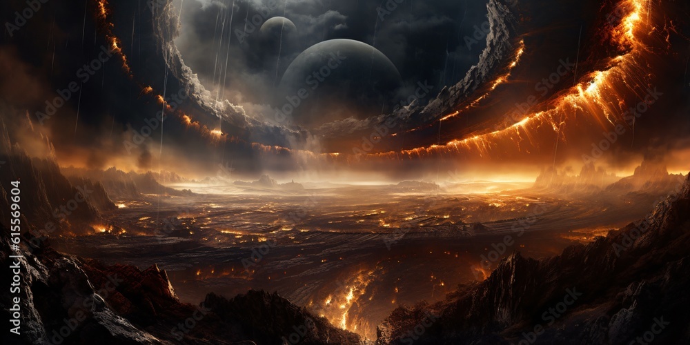 formidable destroying forces in the universe, dramatic natural disaster ...