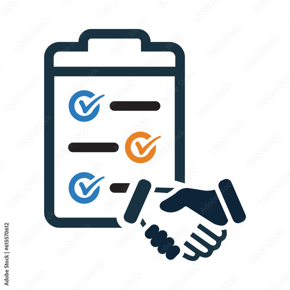 agreement, tender, business agreement icon Stock Vector | Adobe Stock