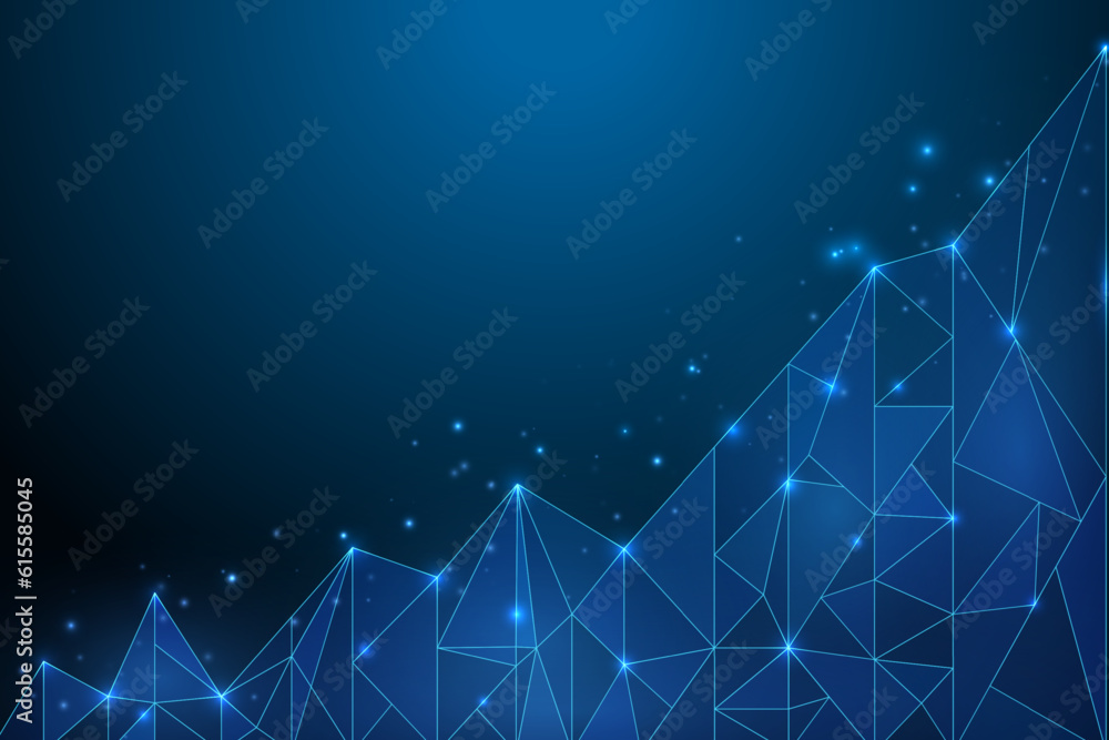 Business strategy growth digital technology. Stock trading. Digital ...